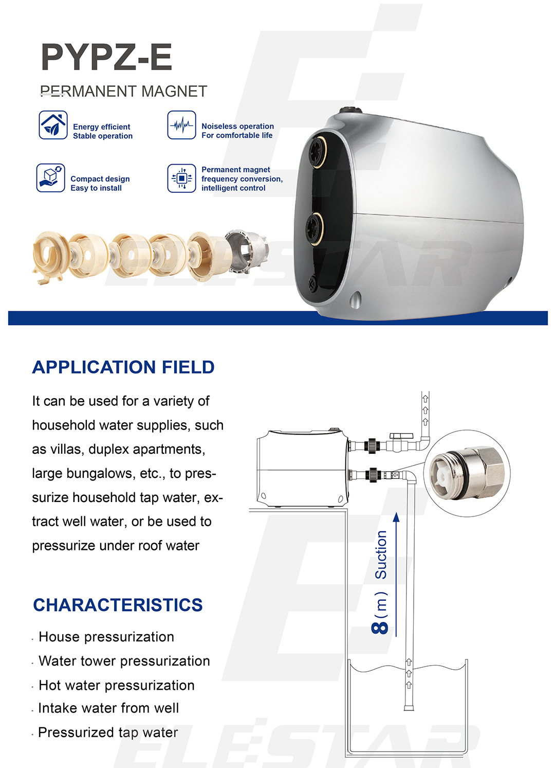 PYPZ-E Permanent Magnetic Pump - Fujian Elestar Water Pumps - Your ...